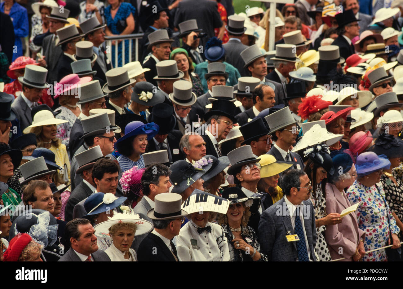 Ascot Races, Ascot, Berkshire England June 1986 Stock Photo - Alamy