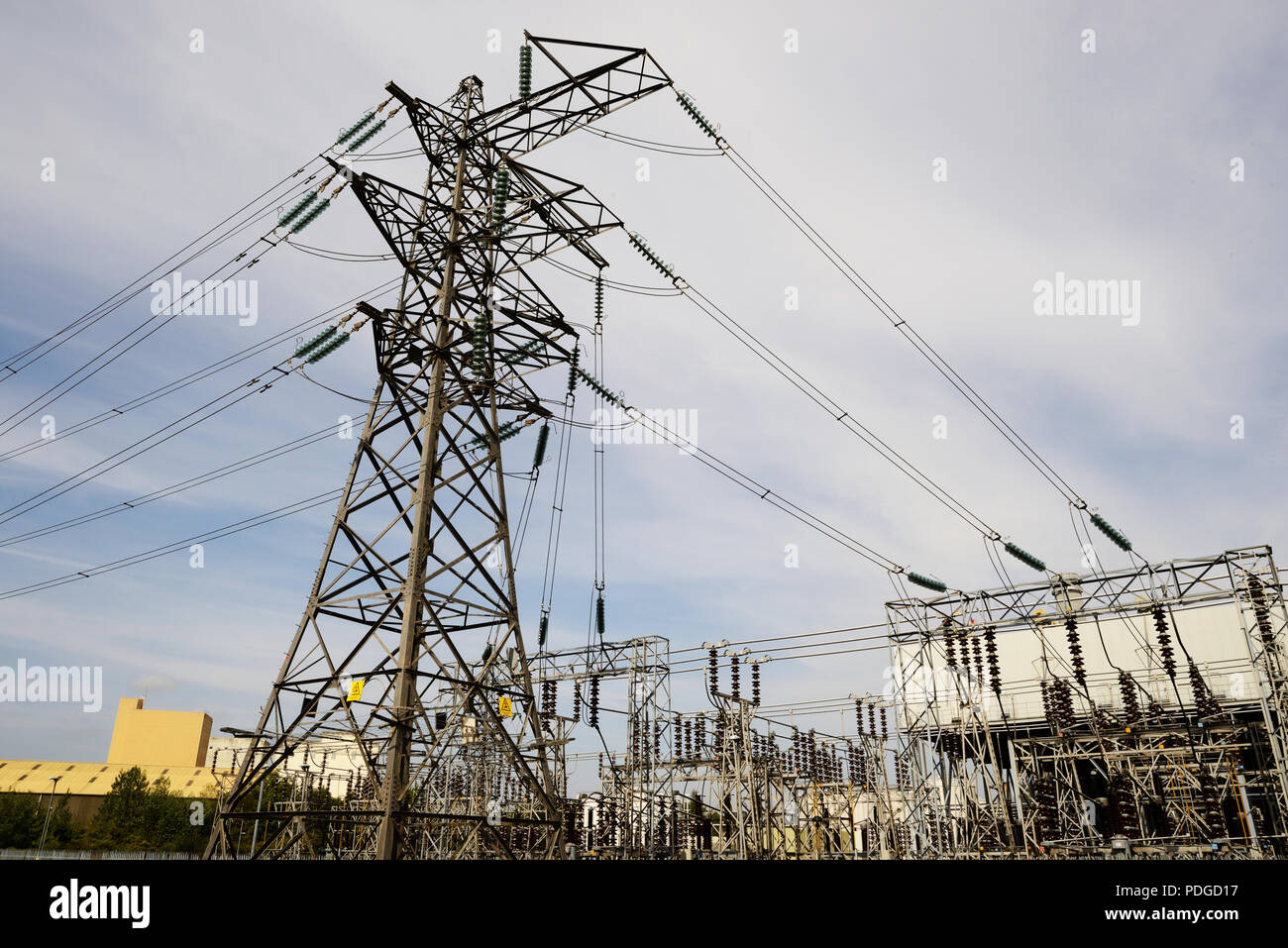 electricity plant Corby Northamptonshire England UK Stock Photo - Alamy