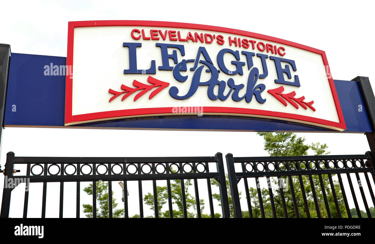 Cleveland league park sign hi-res stock photography and images - Alamy
