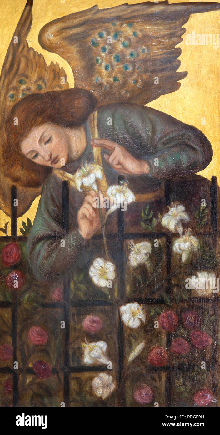 The Angel Gabriel in a scene from 'The Annunciation', designed by ...