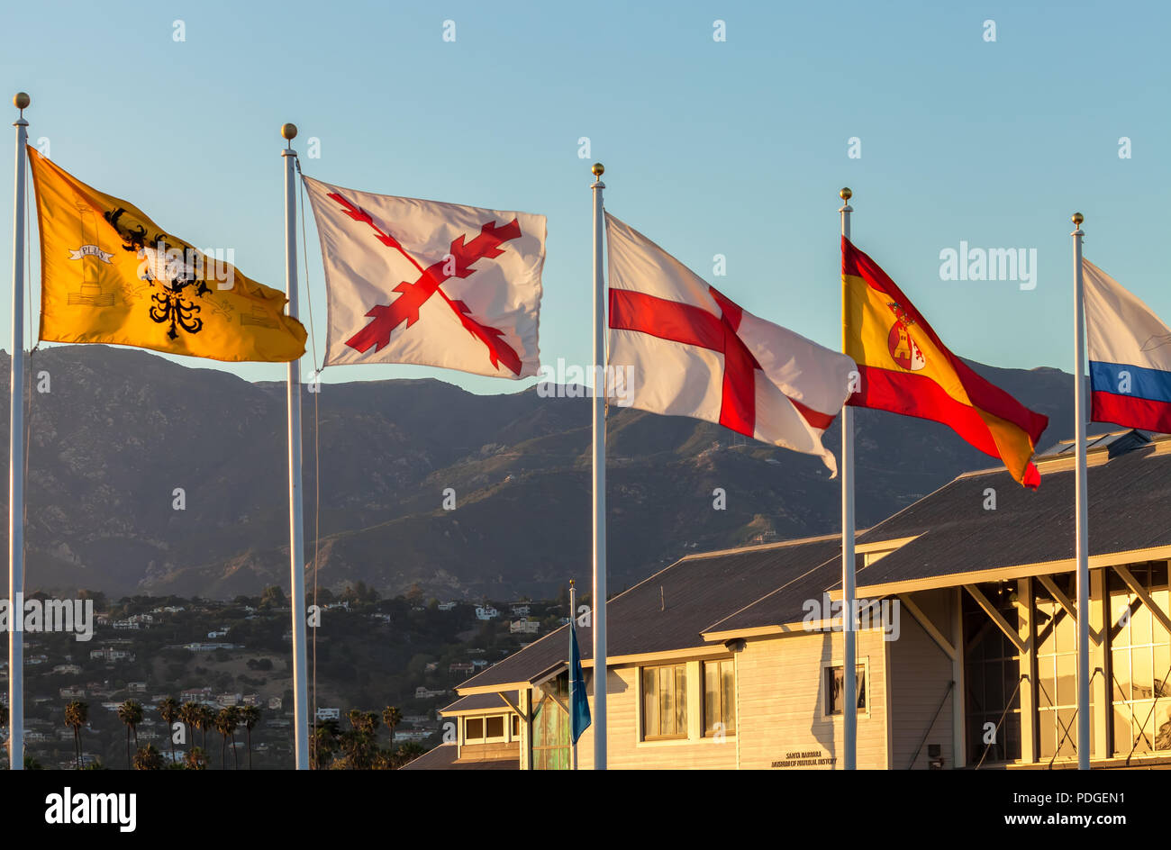 Santa barbara flag hi-res stock photography and images - Alamy