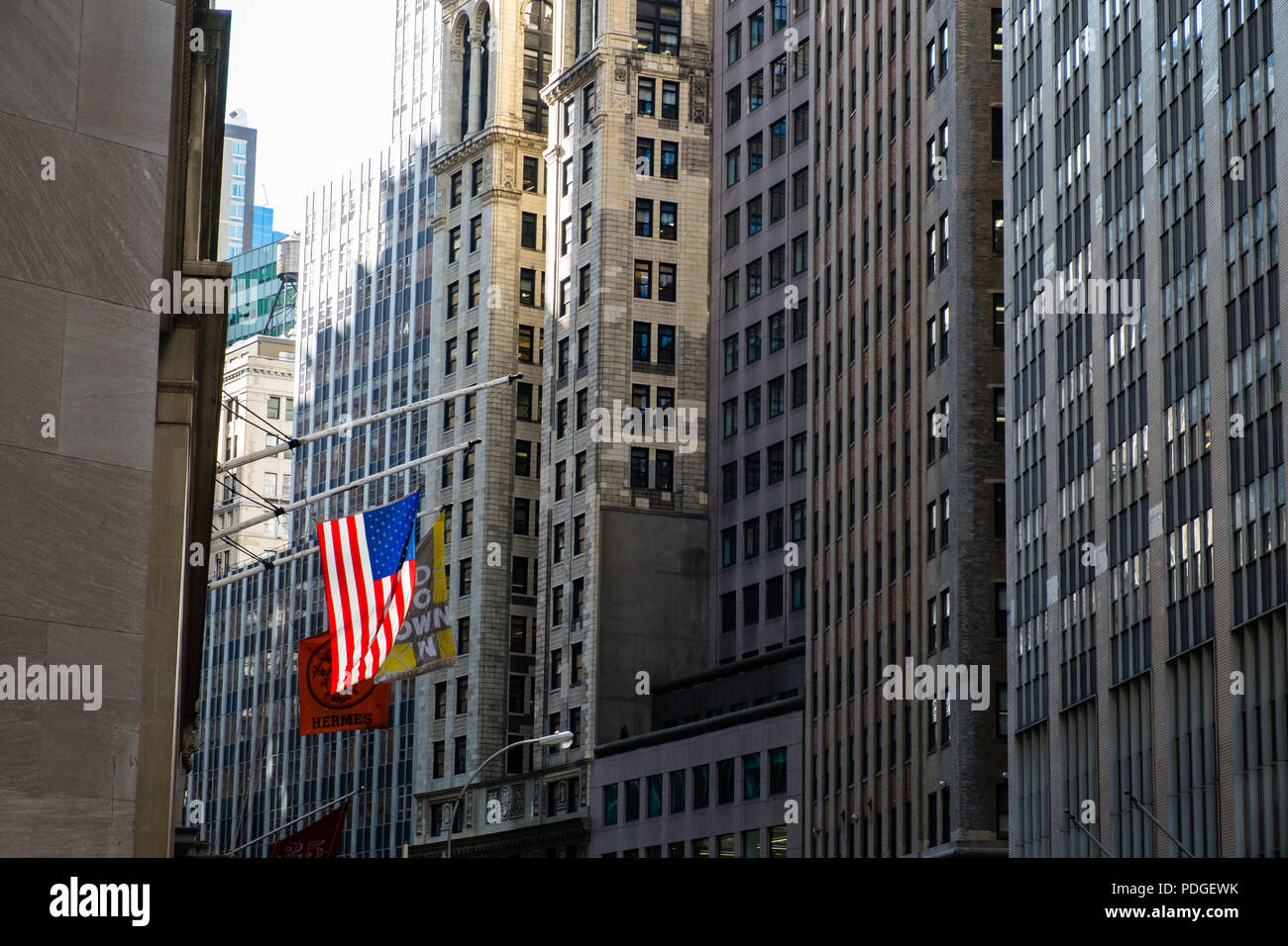 Flag banner street hi-res stock photography and images - Alamy