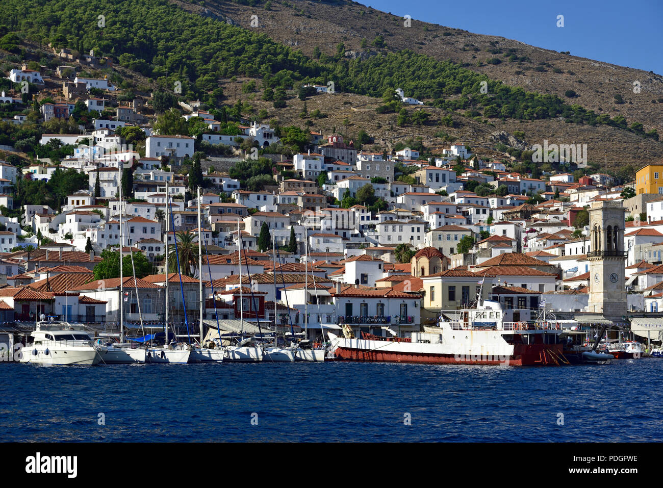 Hydra town in Hydra island, Greece Stock Photo - Alamy