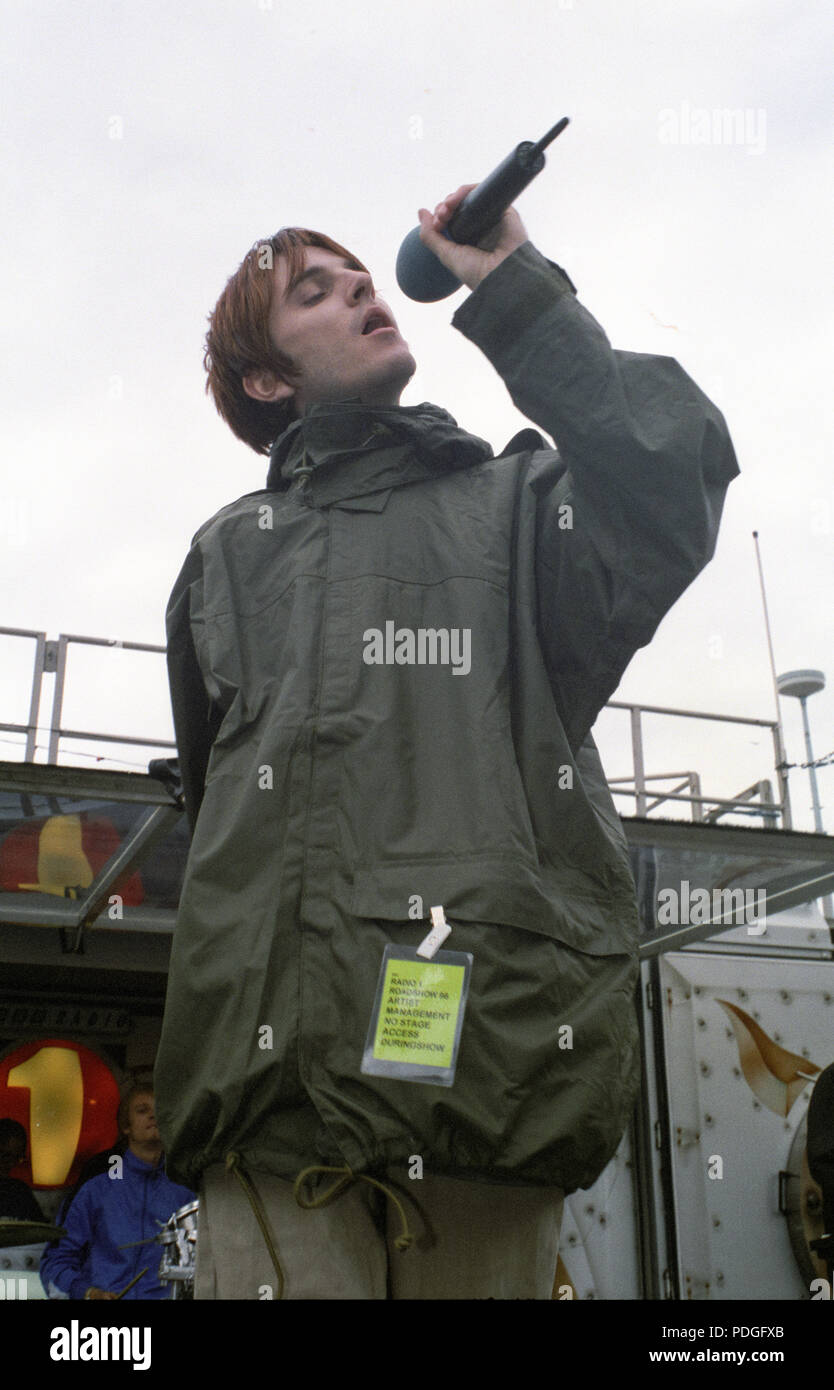 Menswear Johnny Dean BBC Radio 1 One Roadshow Blackpool lights switch ...
