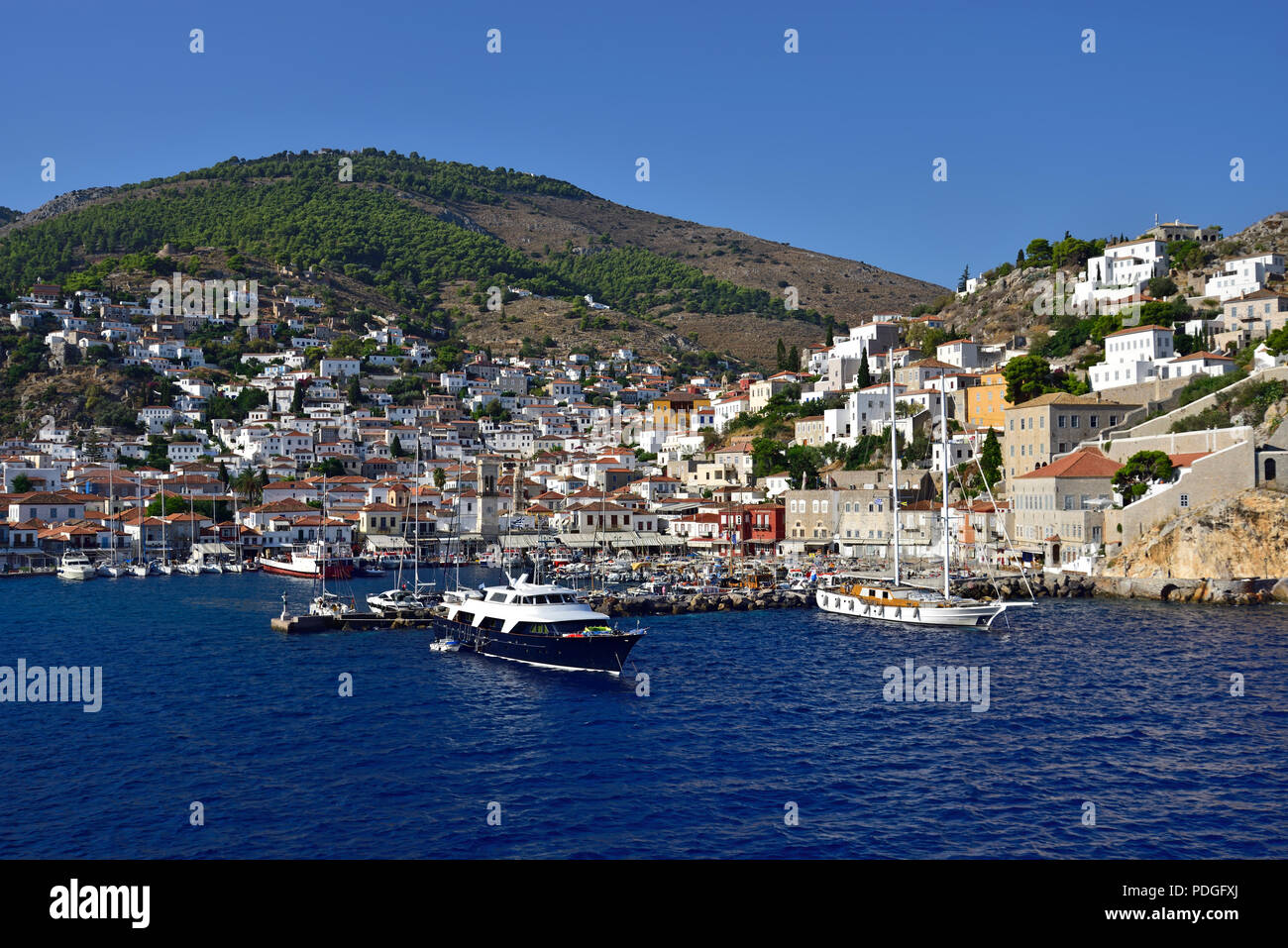Hydra town in Hydra island, Greece Stock Photo - Alamy