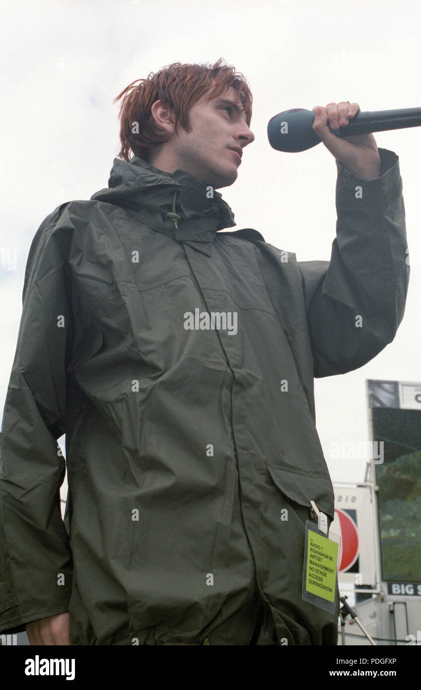 Menswear Johnny Dean BBC Radio 1 One Roadshow Blackpool lights switch ...