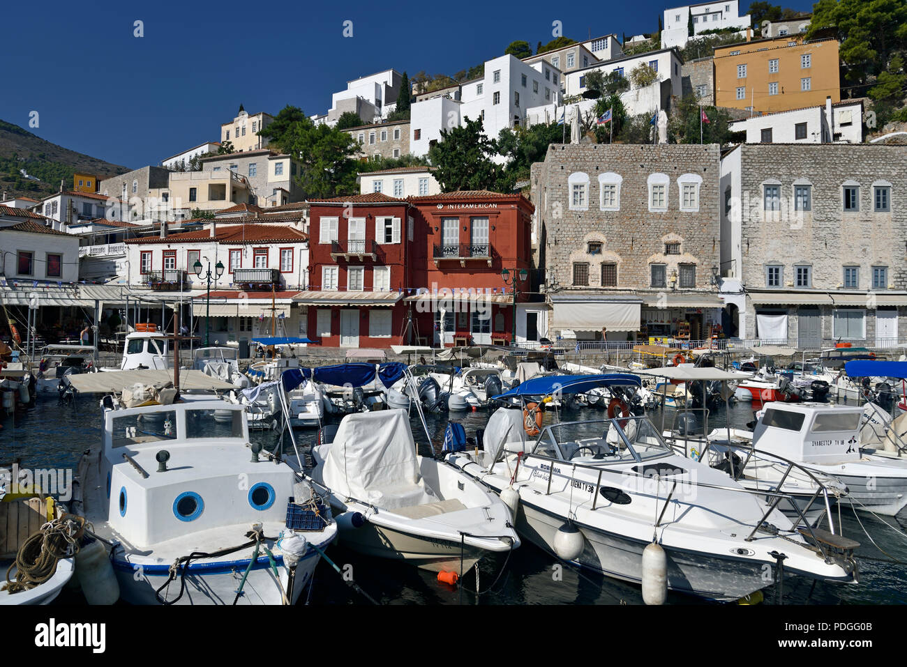 Hydra town in Hydra island, Greece Stock Photo - Alamy