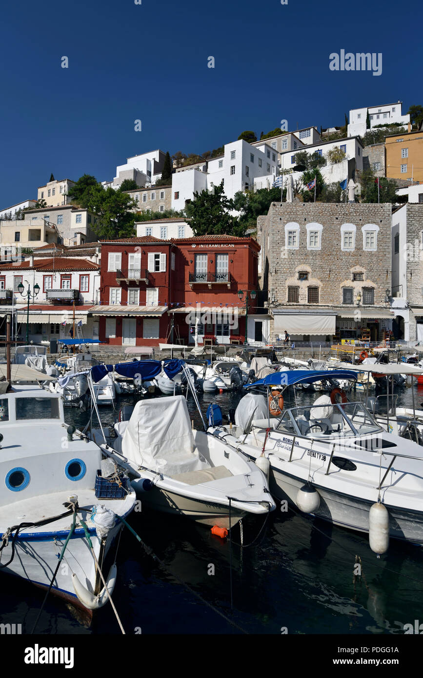 Hydra town in Hydra island, Greece Stock Photo - Alamy