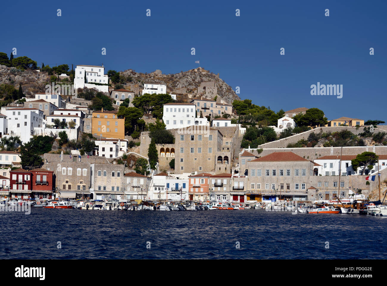 Hydra town in Hydra island, Greece Stock Photo - Alamy