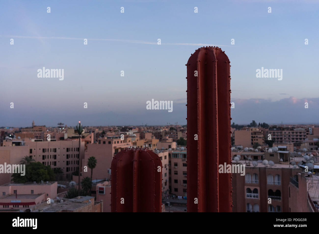 Famous tourist travel destination in africa called the red city Stock ...