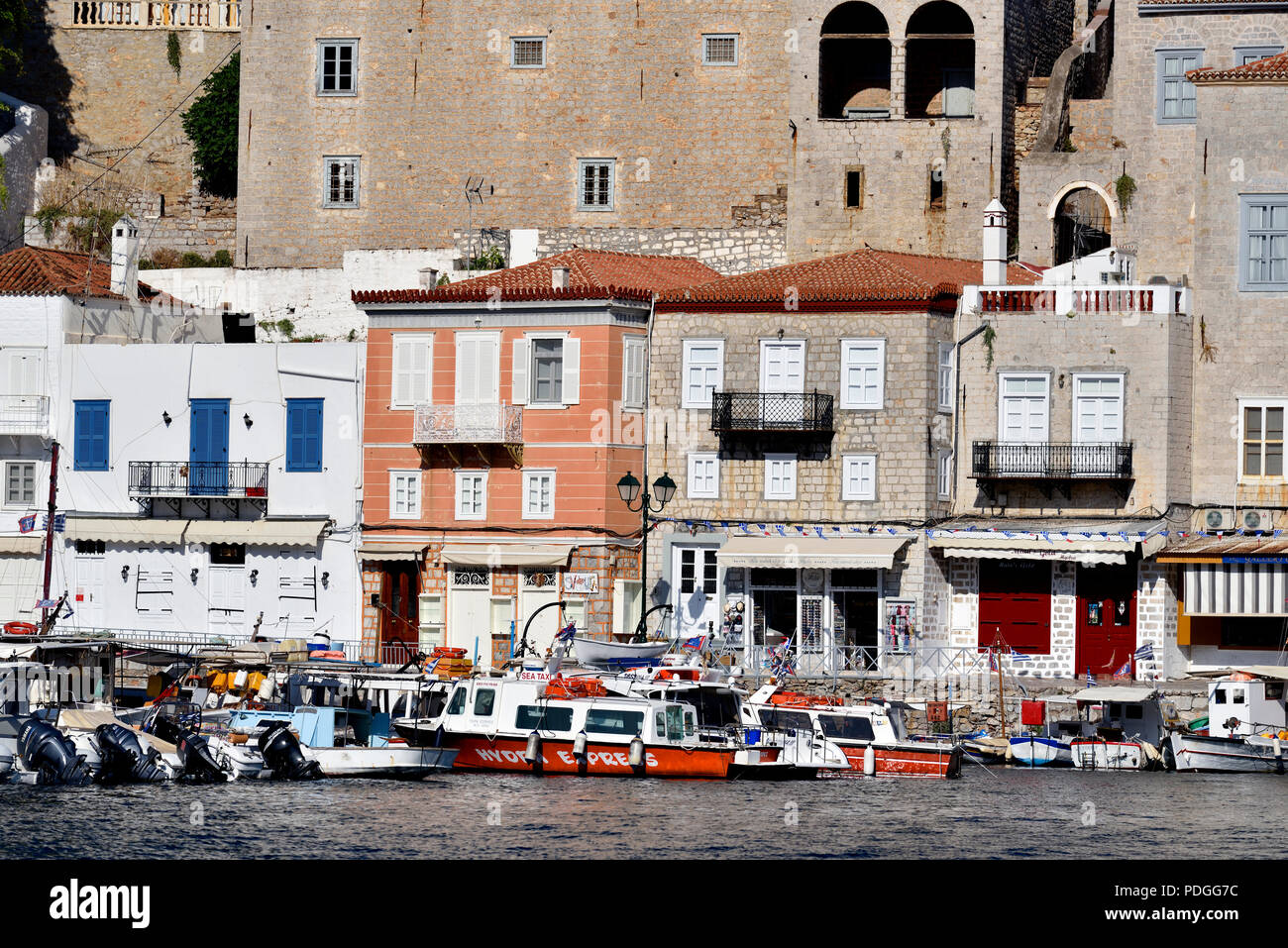 Hydra town in Hydra island, Greece Stock Photo - Alamy