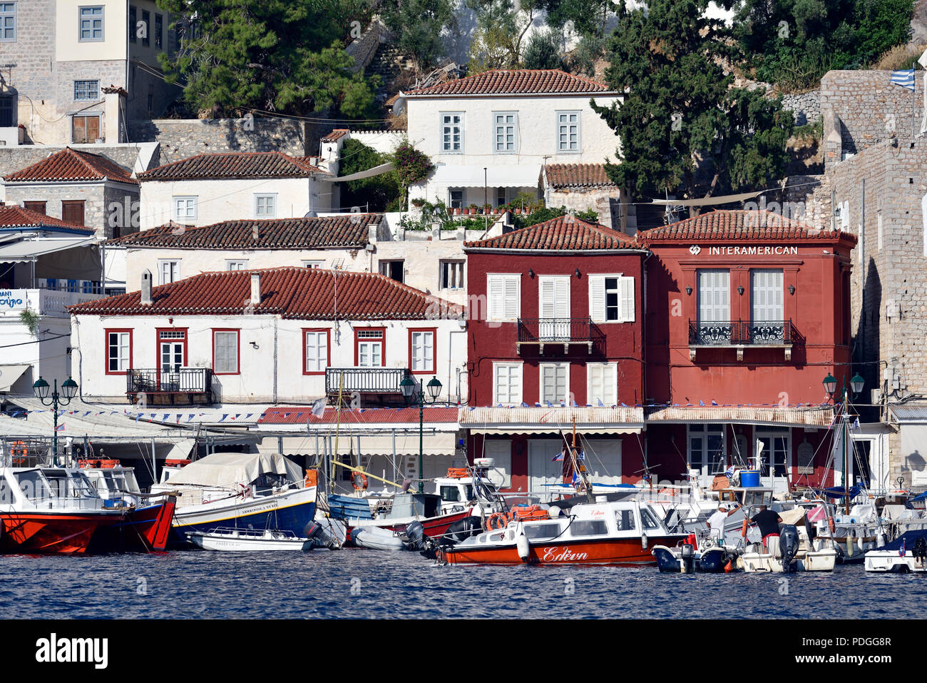 Hydra town in Hydra island, Greece Stock Photo - Alamy