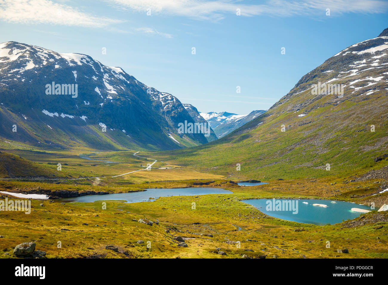 Picturesque road landscape of Norway countryside Stock Photo - Alamy