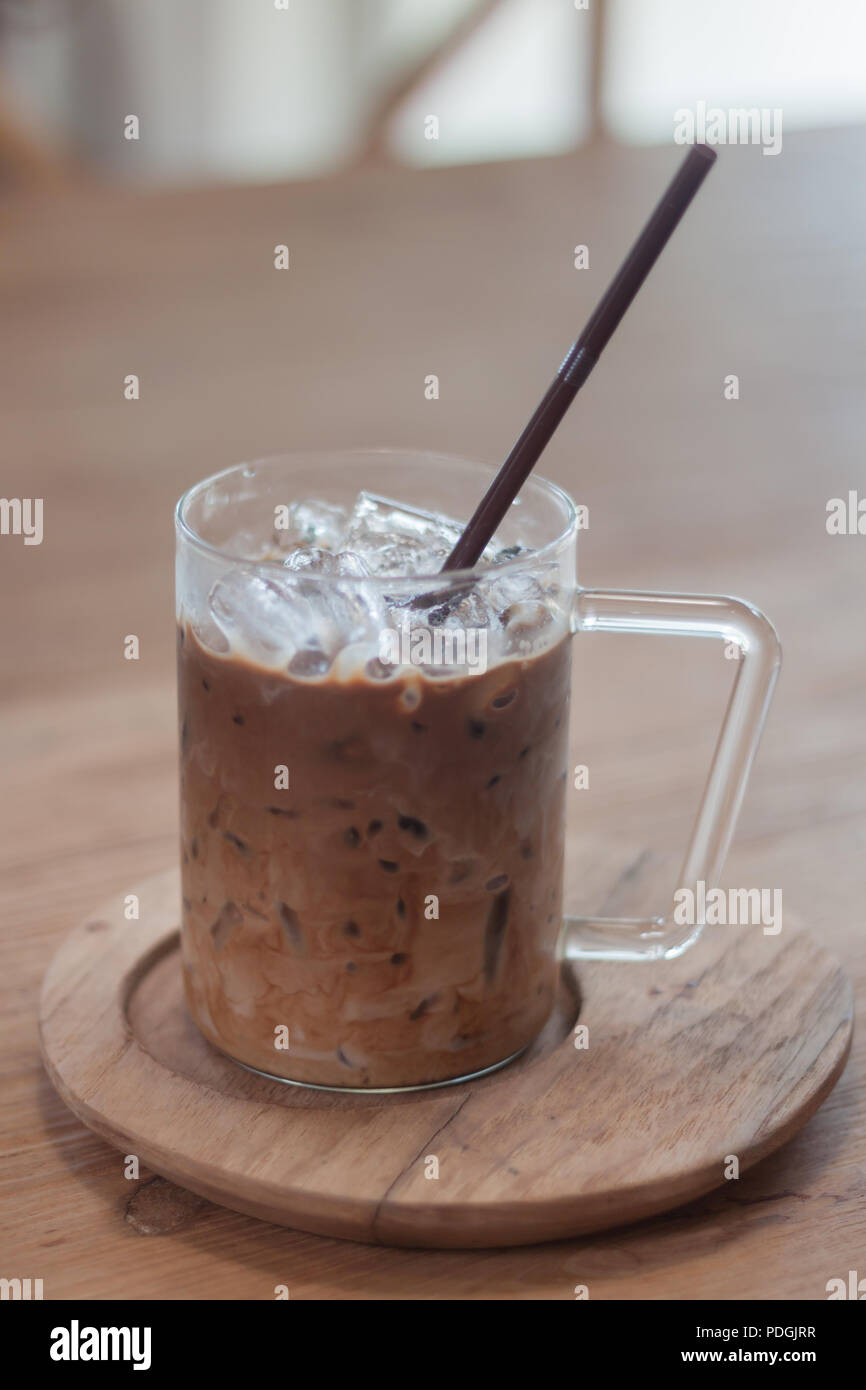 Iced coffee in coffee shop, stock photo Stock Photo - Alamy