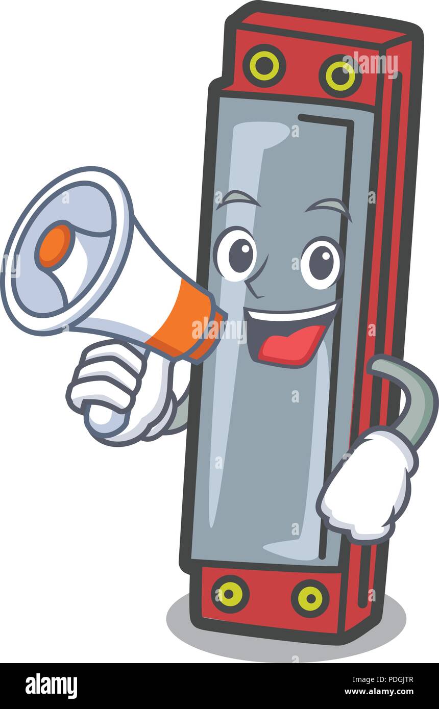 With megaphone harmonica character cartoon style Stock Vector Image ...