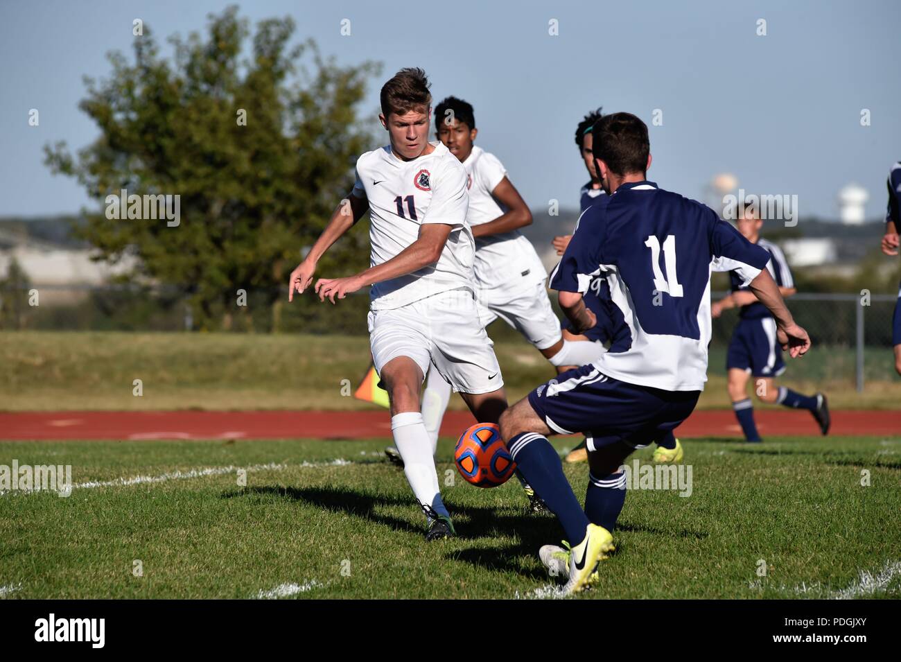 Soccer players ball pass hi-res stock photography and images - Alamy