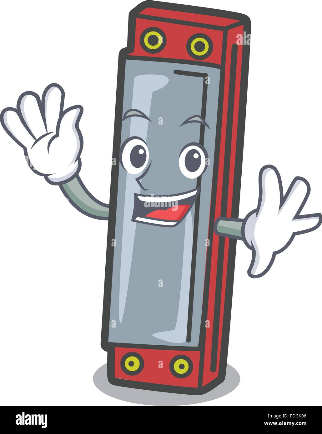 Waving harmonica character cartoon style Stock Vector Image & Art - Alamy