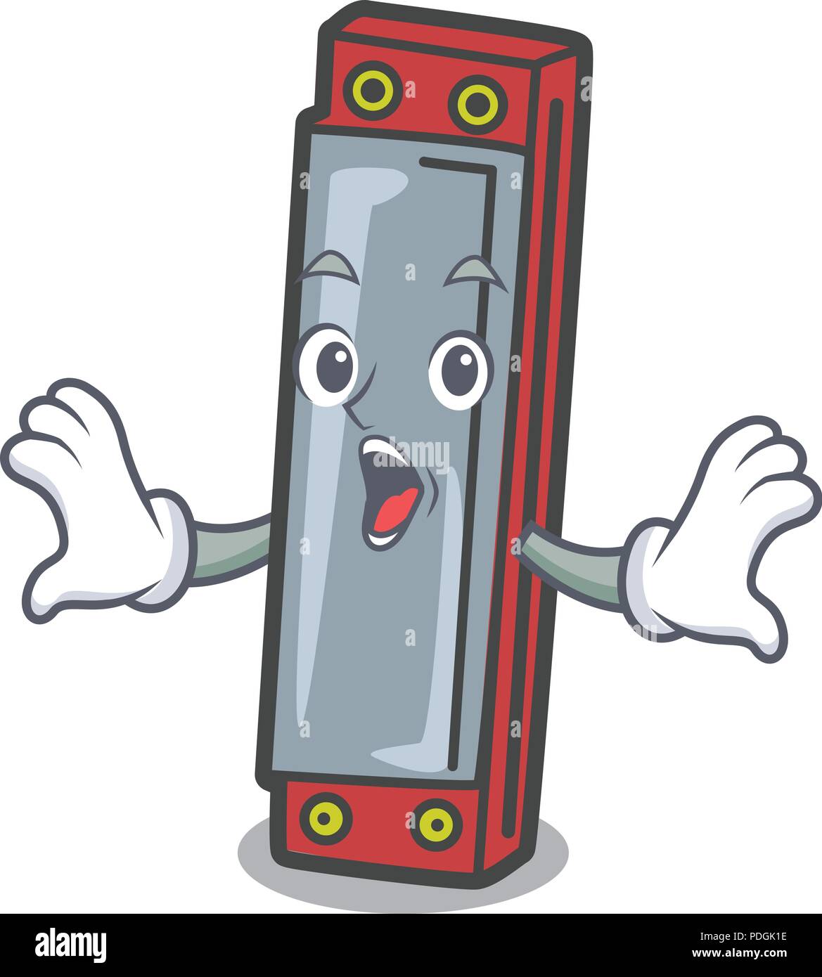 Surprised harmonica mascot cartoon style Stock Vector Image & Art - Alamy