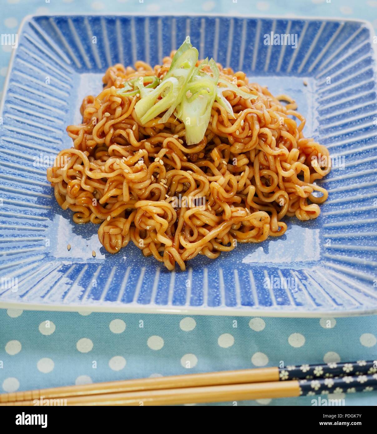Asian food Bibim Ramen Stock Photo - Alamy