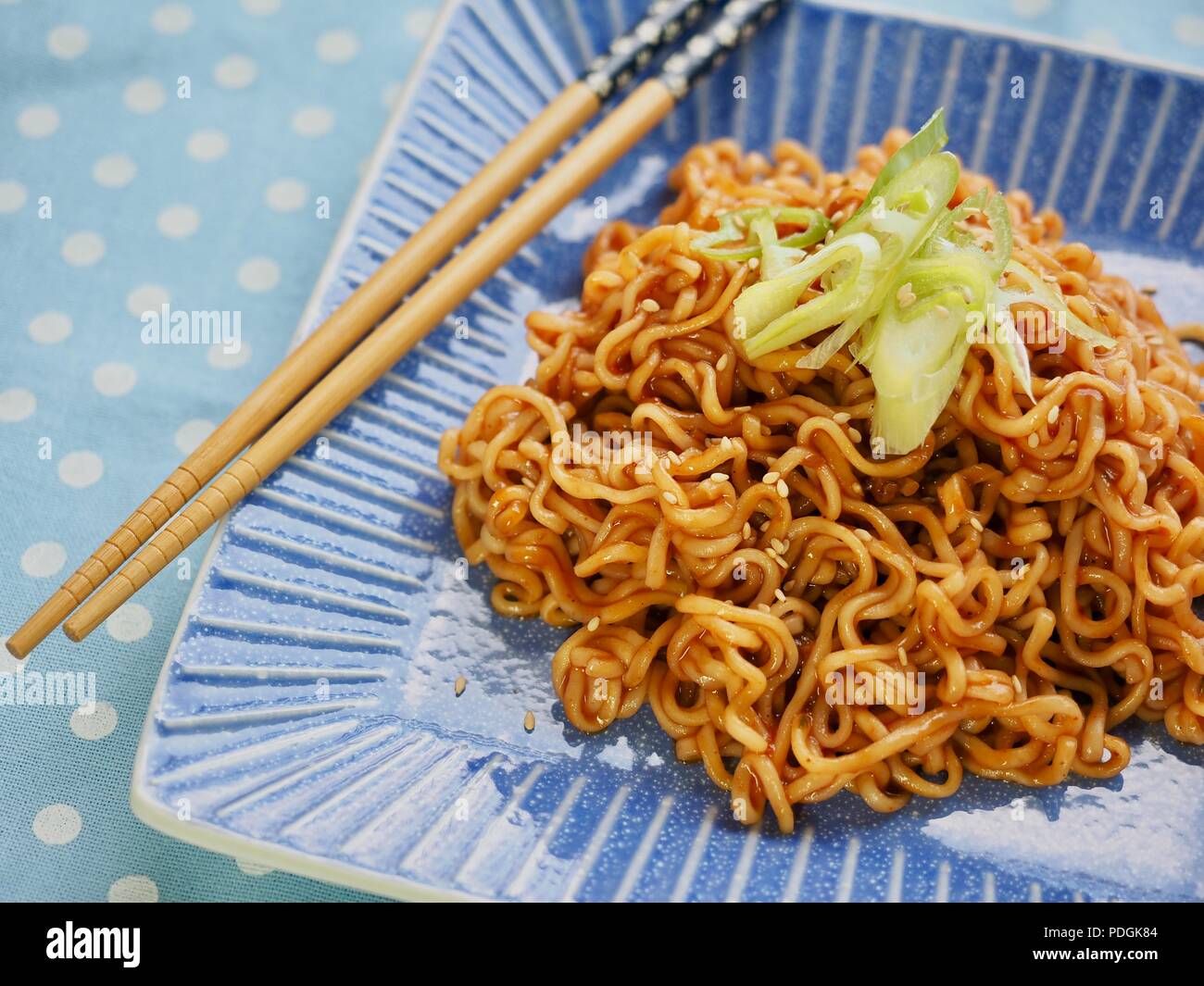 Asian food Bibim Ramen Stock Photo - Alamy