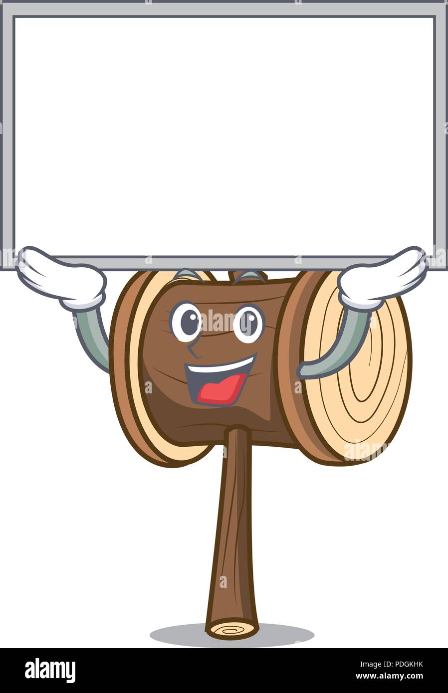 Up board mallet character cartoon style Stock Vector Image & Art - Alamy