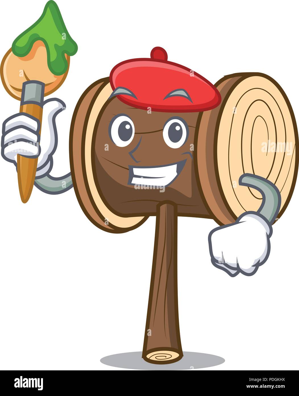 Artist mallet character cartoon style Stock Vector Image & Art - Alamy