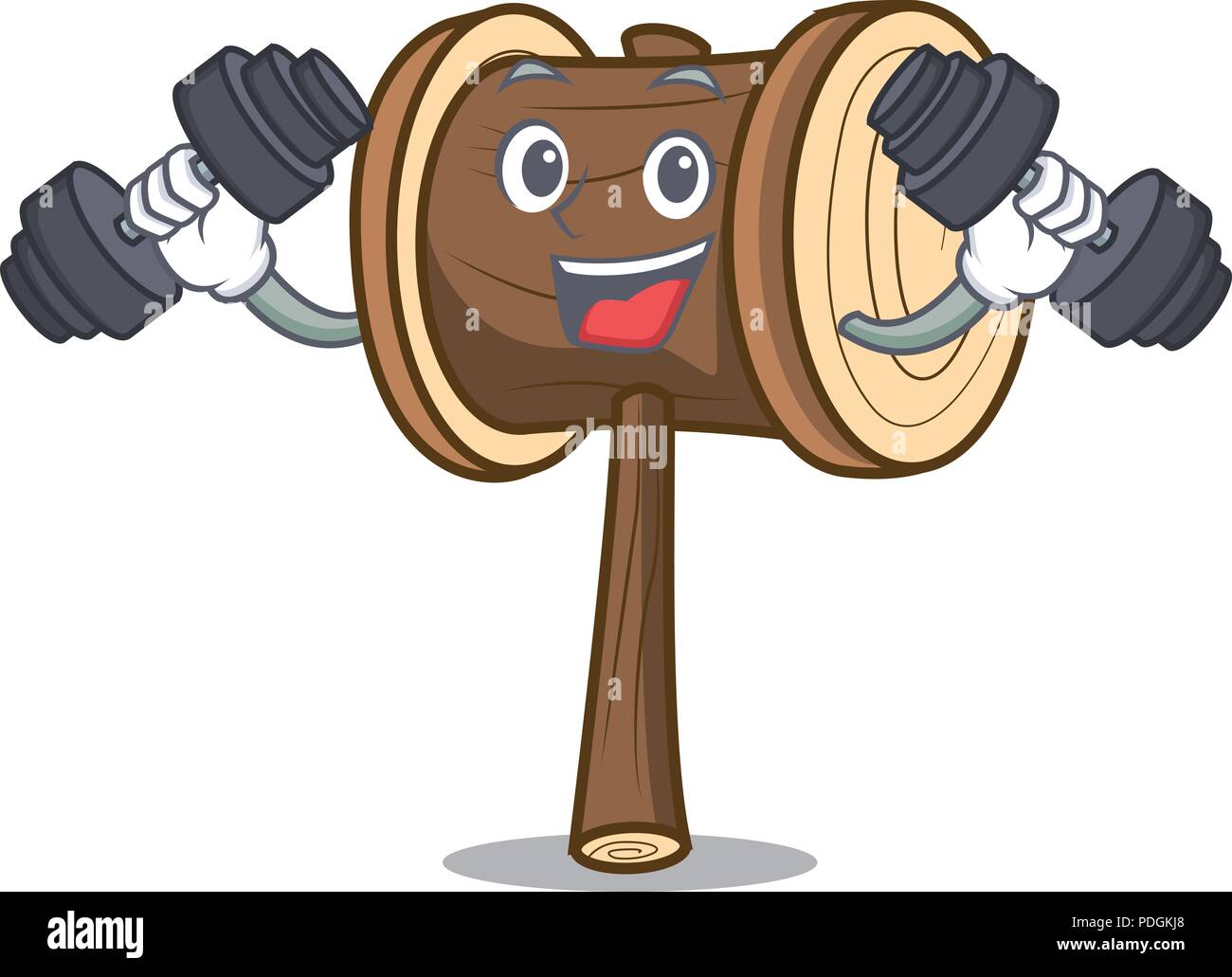 Fitness mallet character cartoon style Stock Vector Image & Art - Alamy
