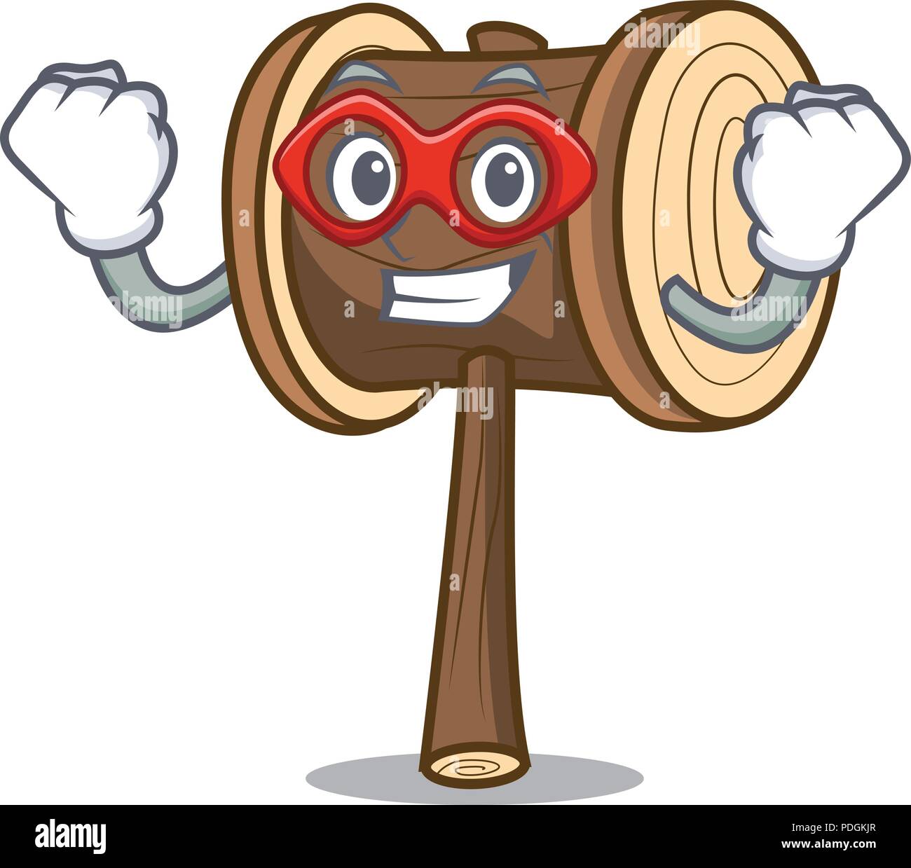 Super hero mallet character cartoon style Stock Vector Image & Art - Alamy