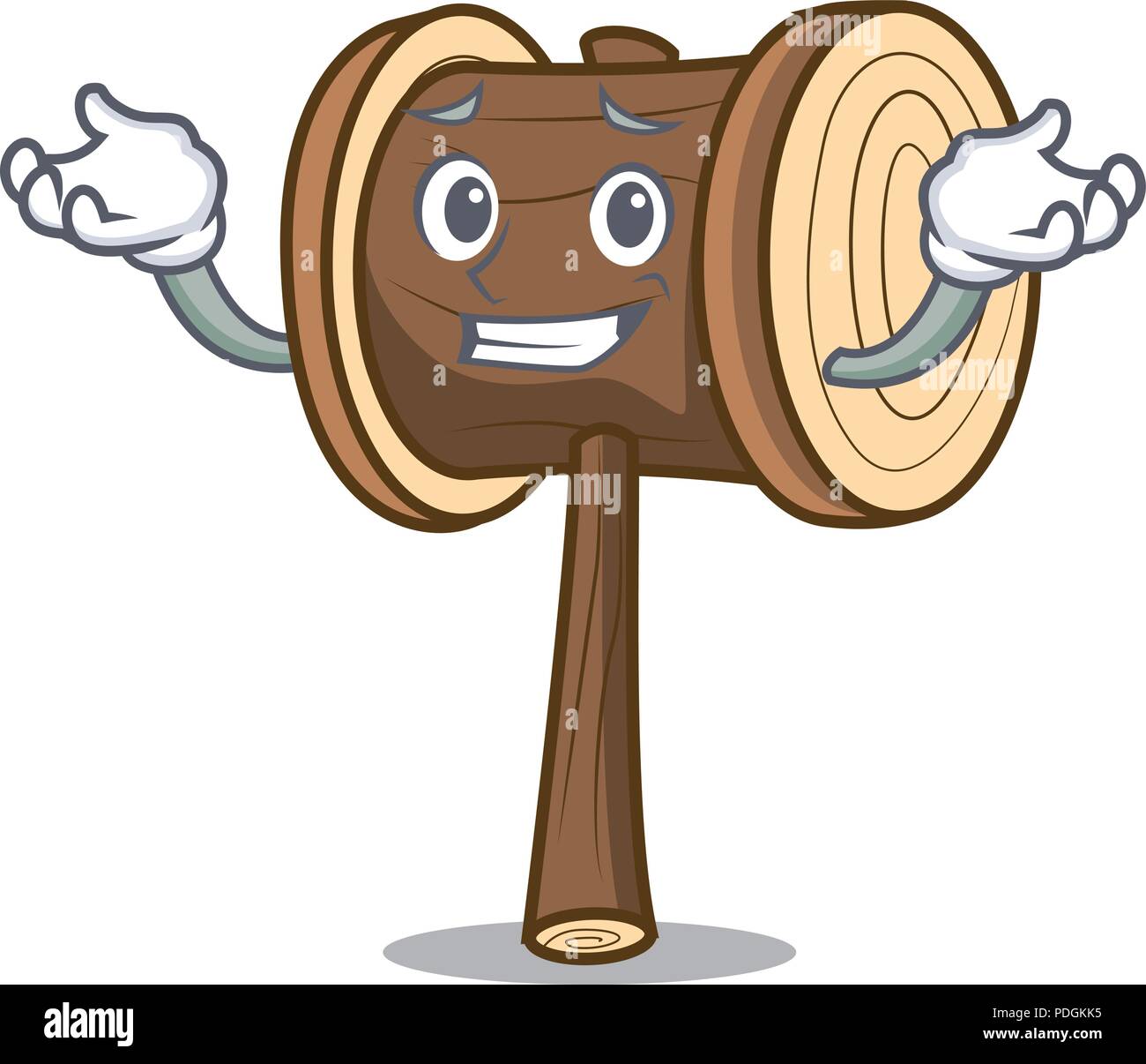 Grinning mallet character cartoon style Stock Vector Image & Art - Alamy