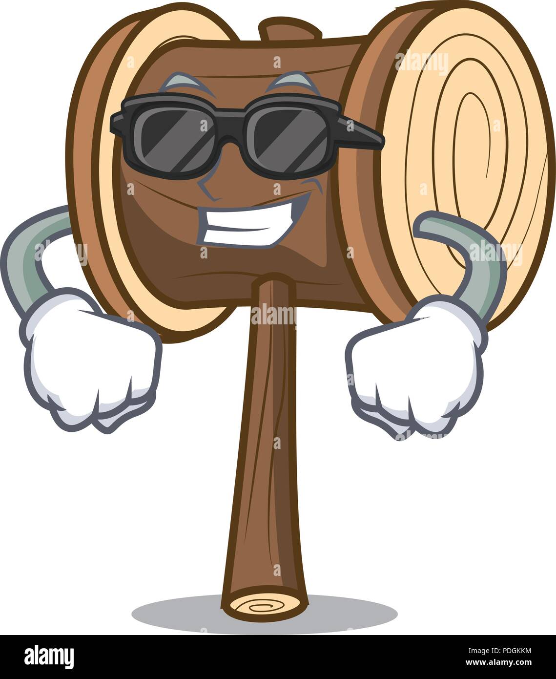 Super cool mallet character cartoon style Stock Vector Image & Art - Alamy