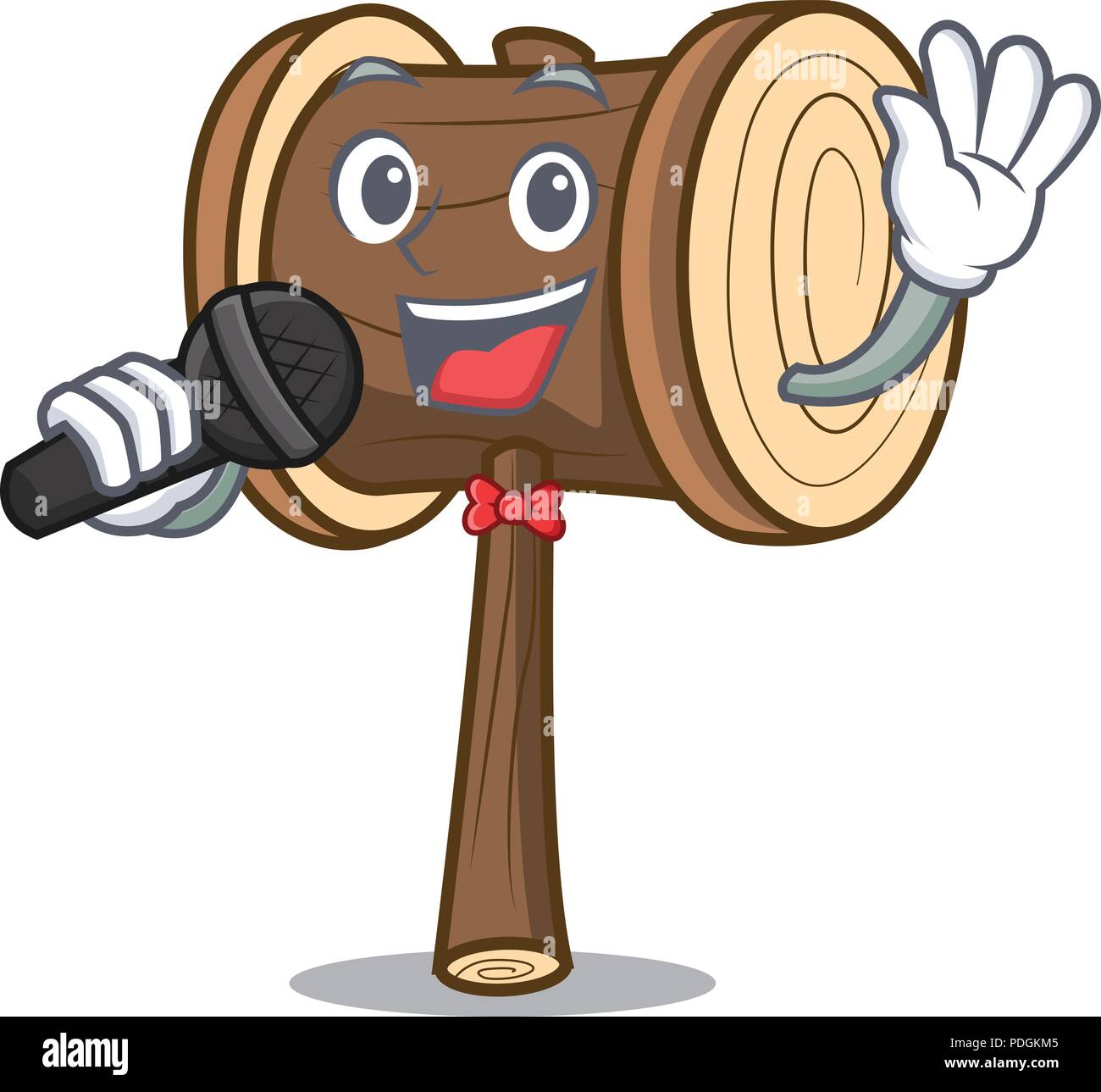 Singing mallet mascot cartoon style Stock Vector Image & Art - Alamy