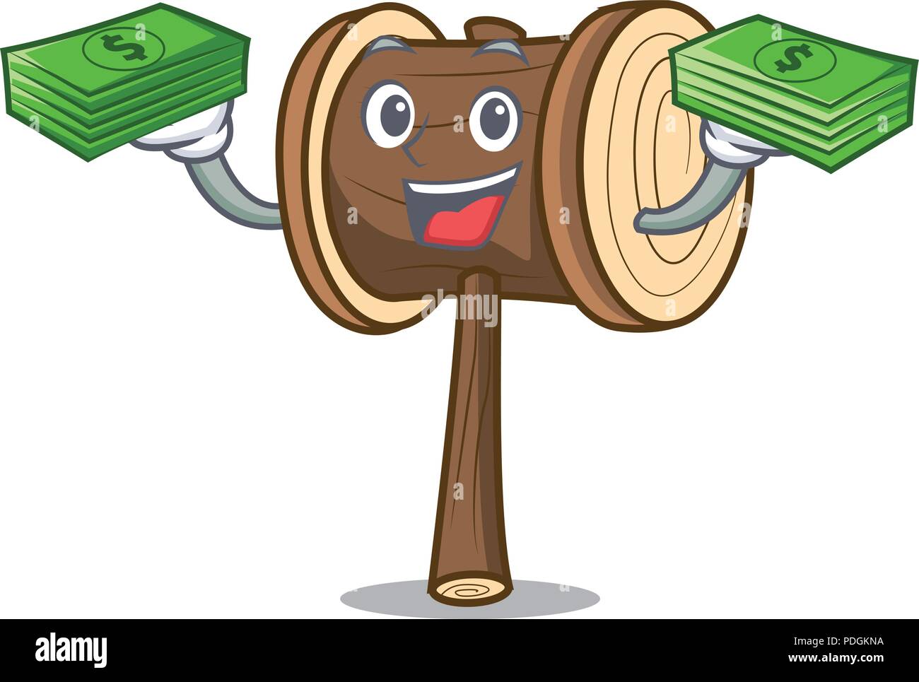 With money mallet mascot cartoon style Stock Vector Image & Art - Alamy