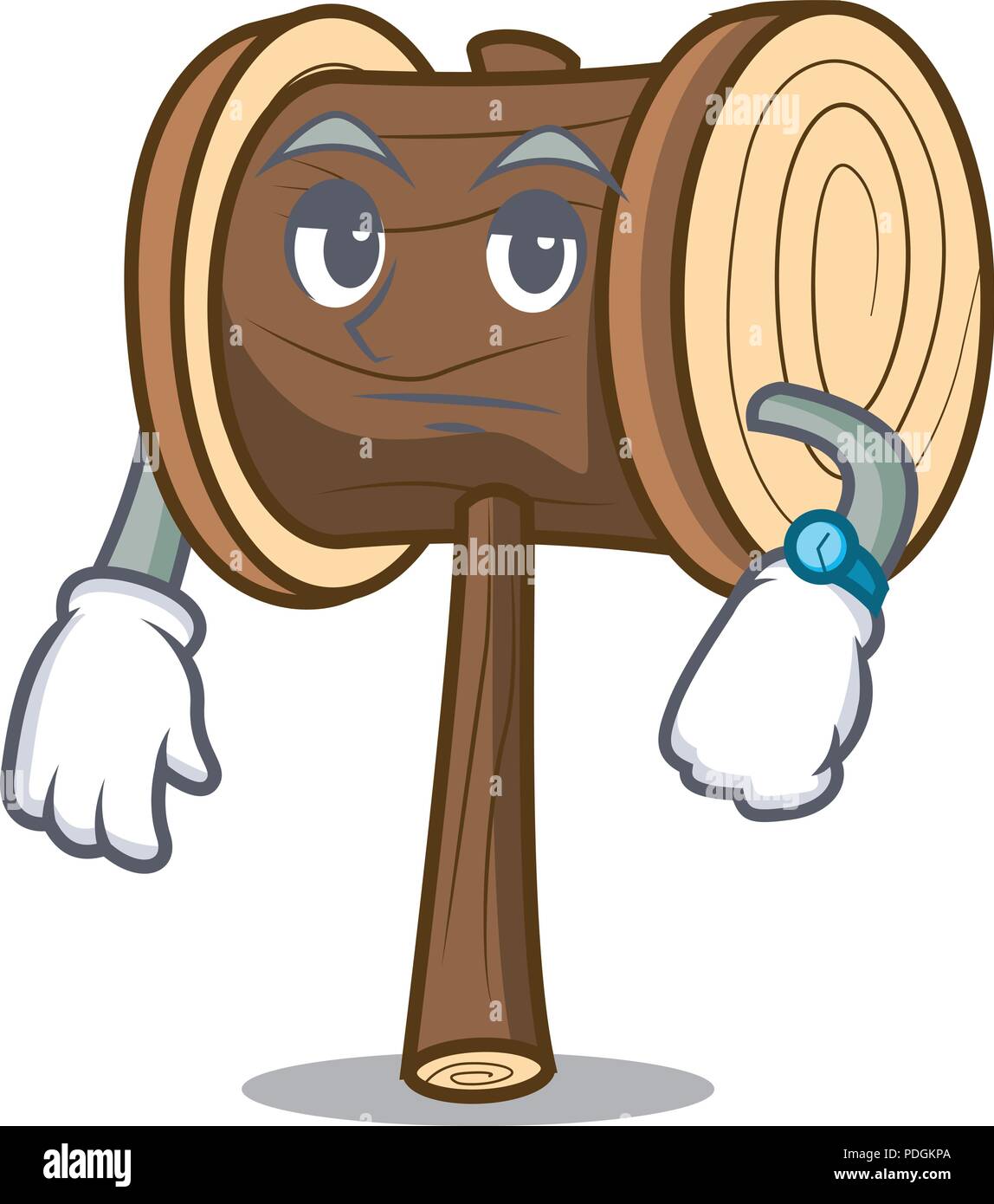 Waiting mallet mascot cartoon style Stock Vector Image & Art - Alamy