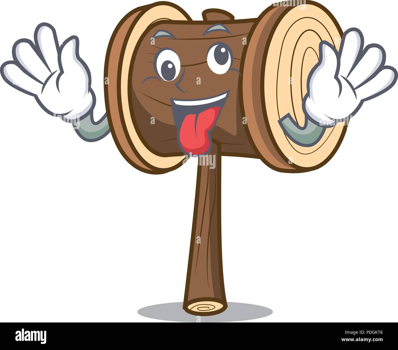 Crazy mallet mascot cartoon style Stock Vector Image & Art - Alamy