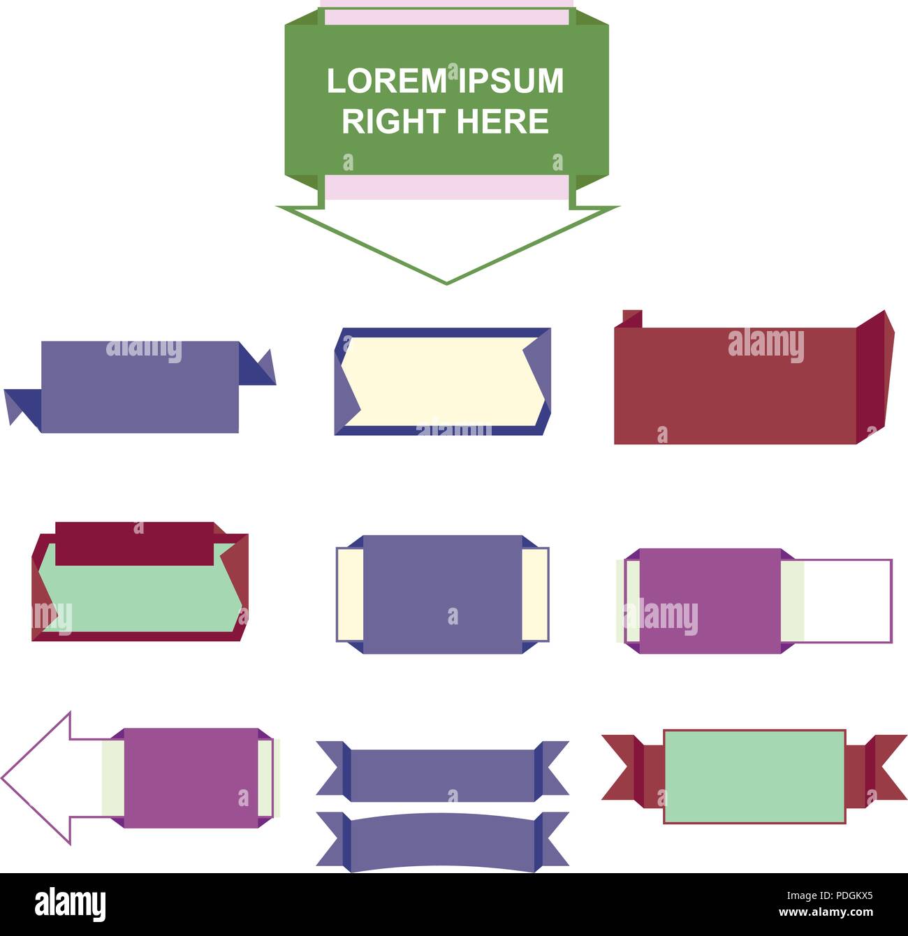 Ribbon Banner Template Png