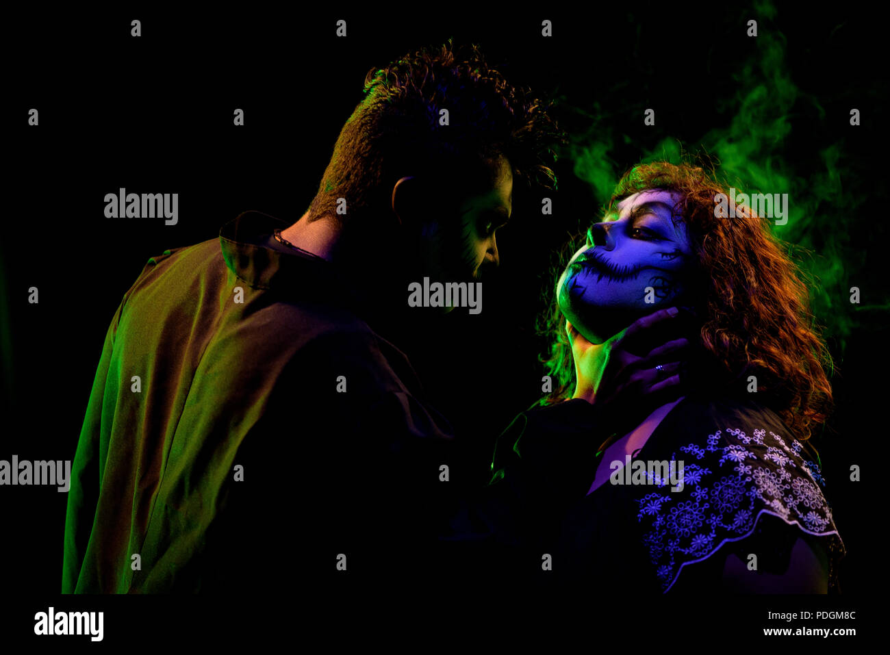 A male latino model with a modern and horror style approach to the ...