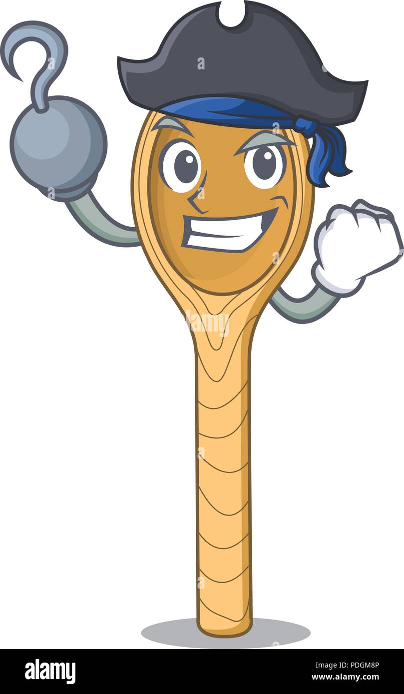 Pirate wooden spoon character cartoon Stock Vector Image & Art - Alamy