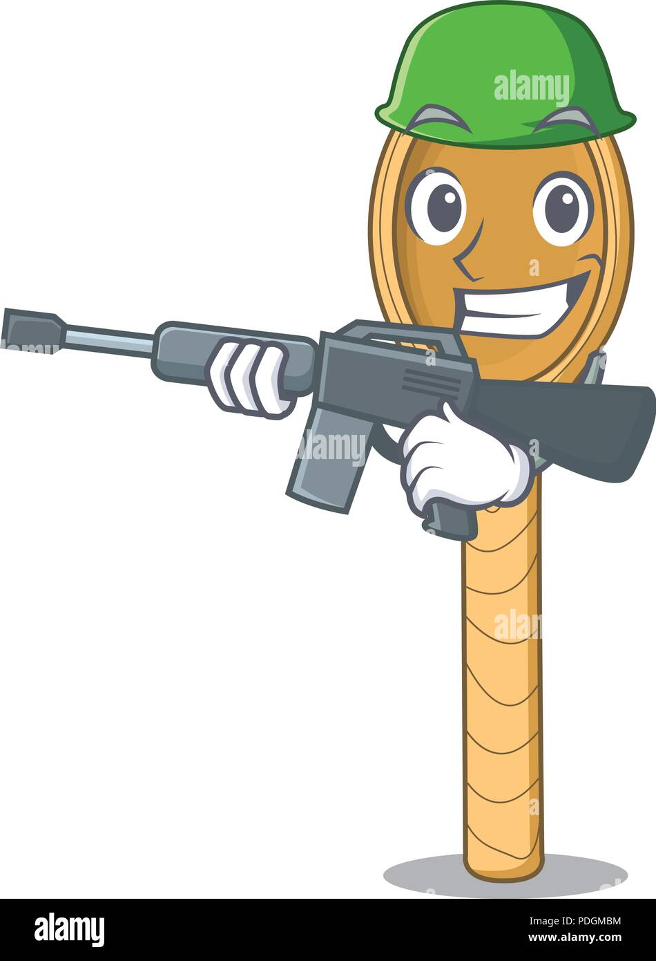 Army wooden spoon character cartoon Stock Vector Image & Art - Alamy