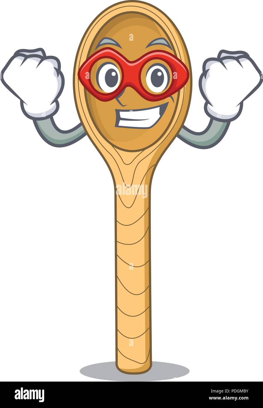 Super hero wooden spoon character cartoon Stock Vector Image & Art - Alamy