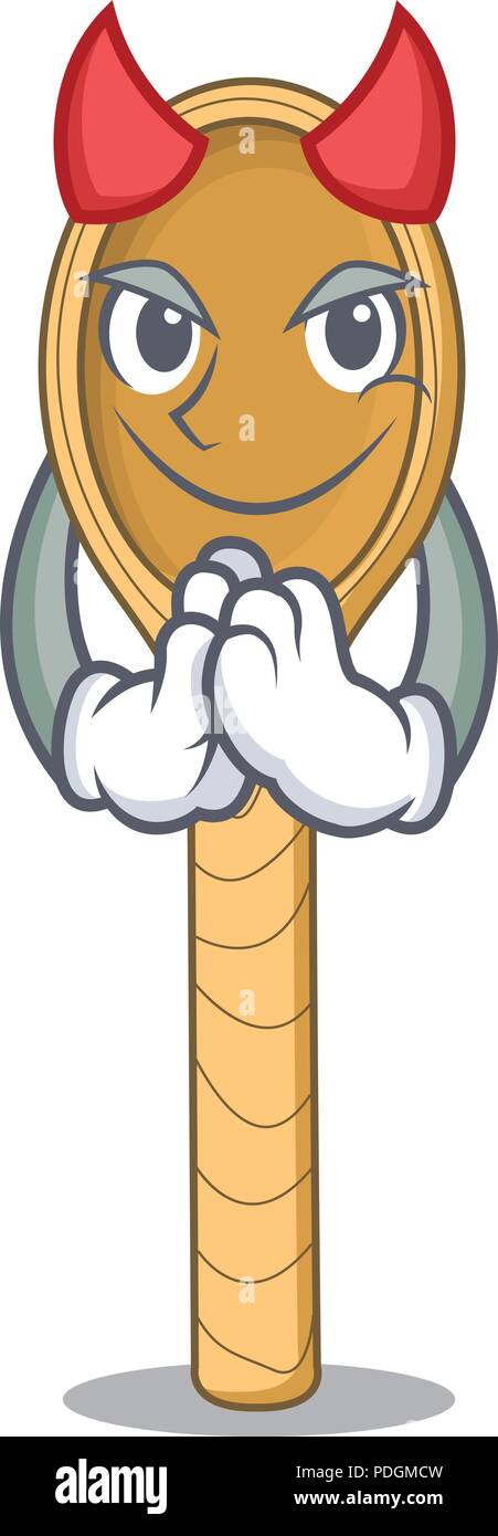 Devil wooden spoon mascot cartoon Stock Vector Image & Art - Alamy
