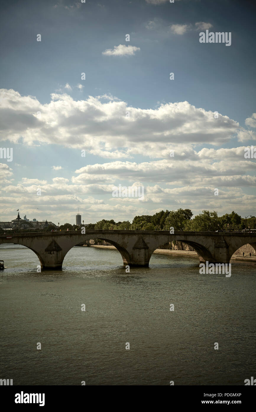 Bridge over River Seine - Paris, France Stock Photo - Alamy