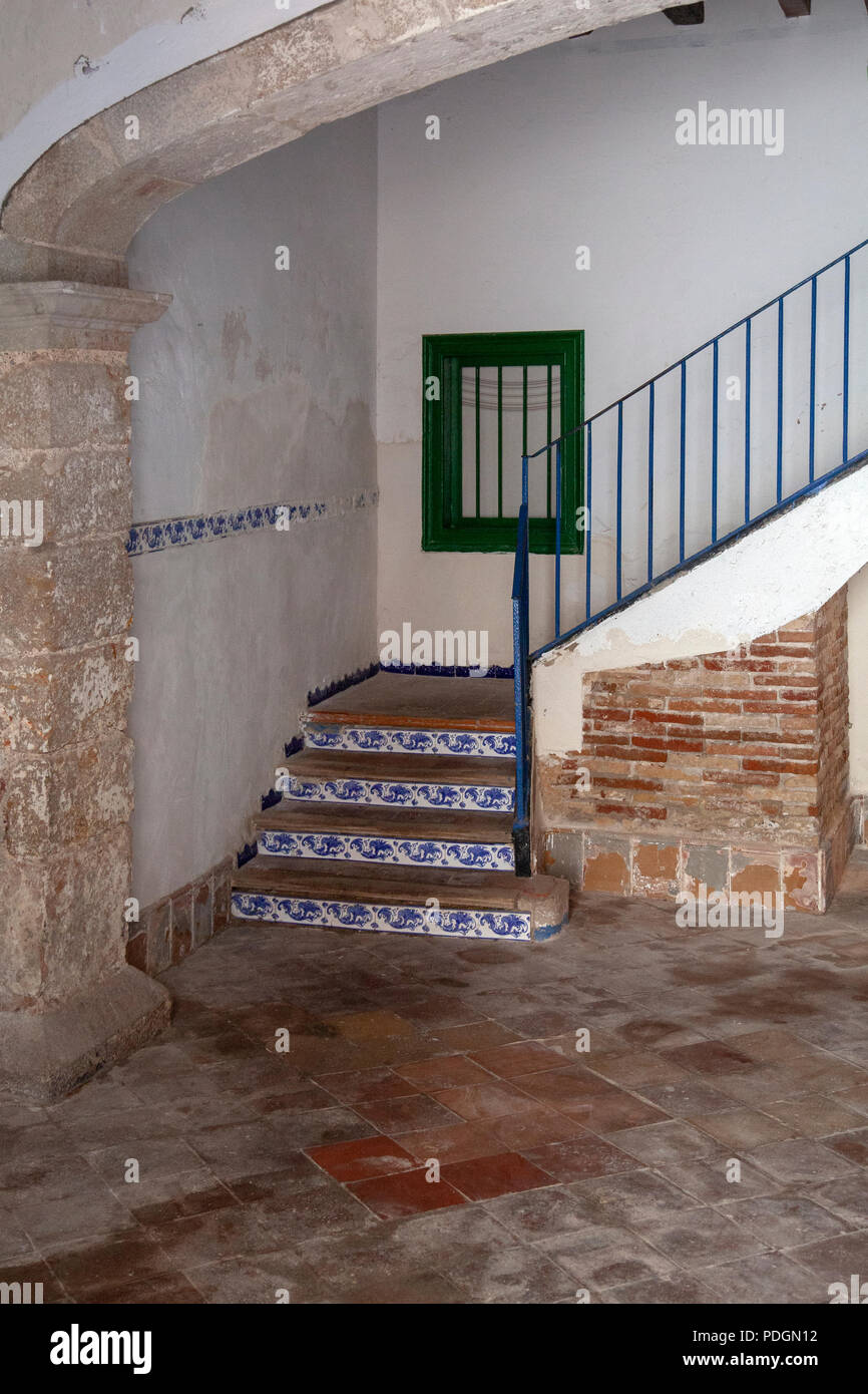 Spanish Entrance Hall in Sitges, Spain Stock Photo - Alamy