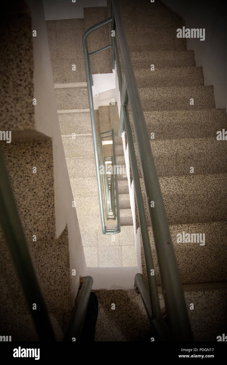 Communal staircase hi-res stock photography and images - Alamy
