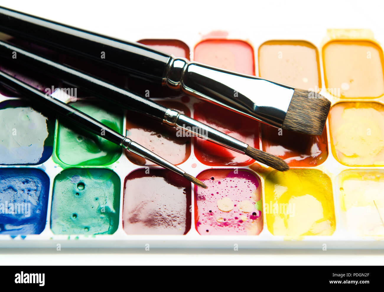 Watercolour paint box hi-res stock photography and images - Alamy
