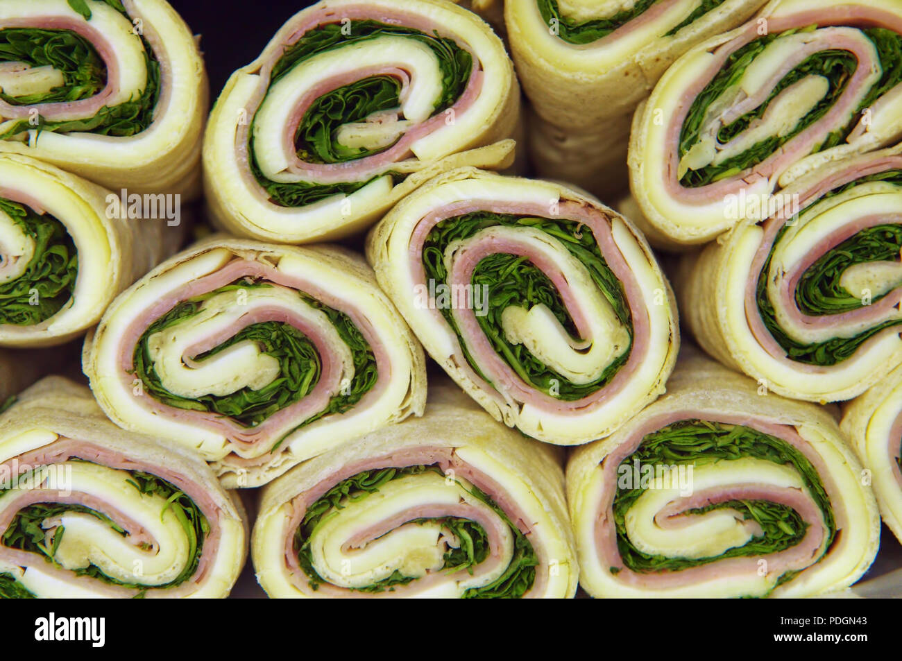 rolls of arrotolata, italian traditional food Stock Photo - Alamy