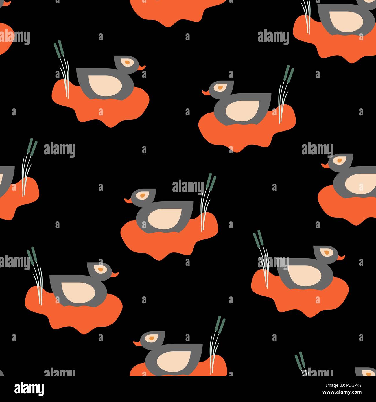 Little red duck dog Stock Vector Images - Alamy