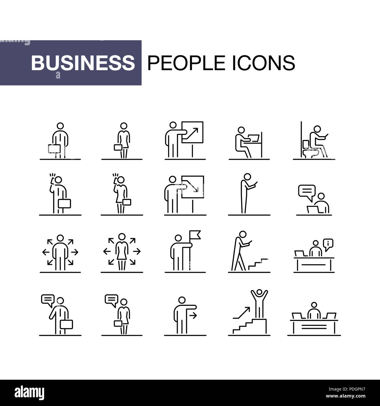 Woman alone office stairs Stock Vector Images - Alamy