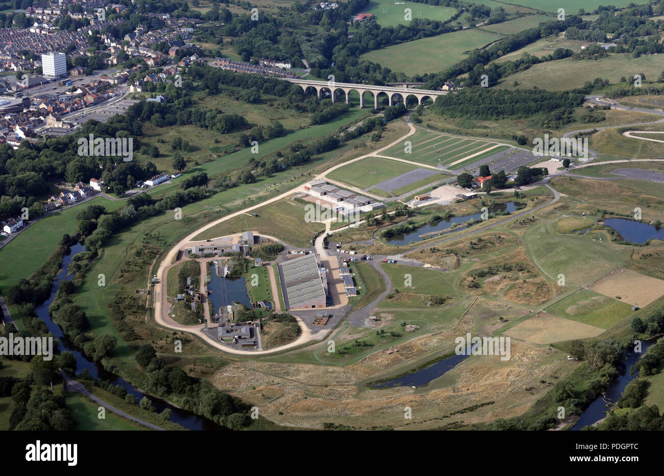 Aerial view kynren outdoor hi-res stock photography and images - Alamy