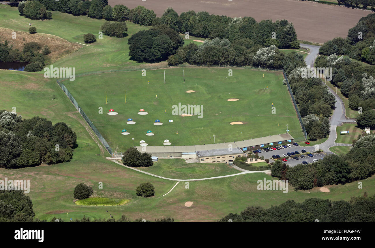 aerial view of the Express Golf Centre near Shipley, Bradford, West ...