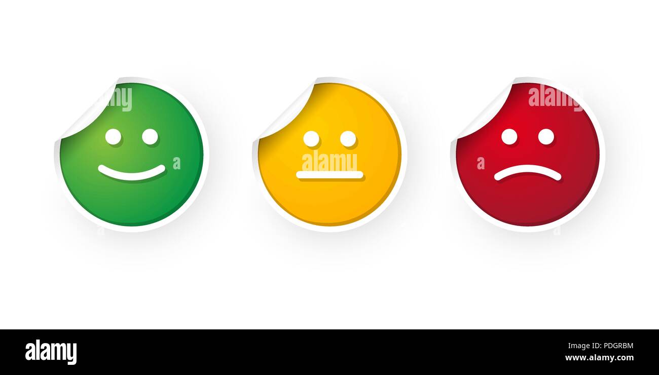 Positive smiley icons happy Stock Vector Images - Alamy